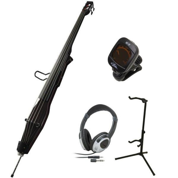 【アップライトベース初心者用セット】お買得！エレクトリック・アップライト初心者向けオールインワンセット！リーズナブルなウッドベースでお馴染みの「ハルシュタット」、超破格値のエレクトリック・アップライトベースに初心者用アクセサリーをまとめたお...