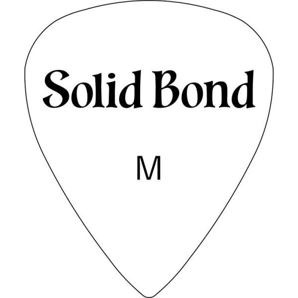 ティアドロップ・タイプのピックの登場です。PD1 には、Solid Bond のロゴがデザインされています。Shape: TeardropMaterial: PolyacetalColor:White（0.8mm）※ご注文は1枚単位で承りま...