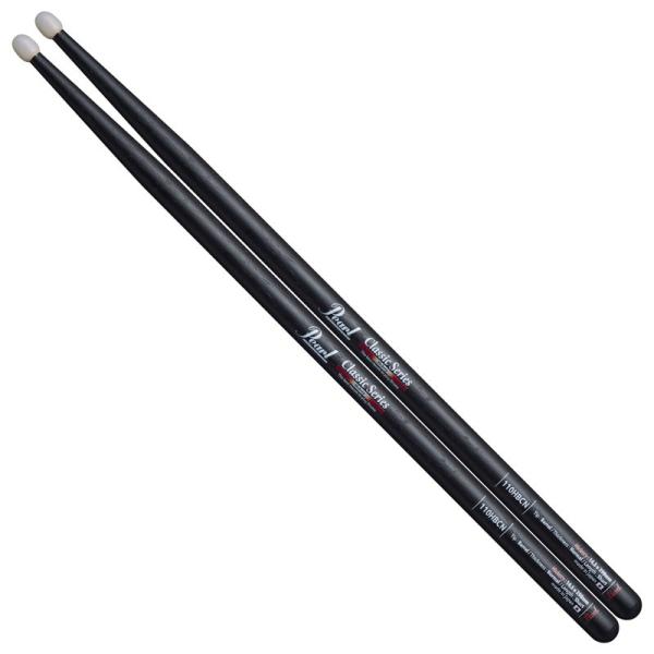 110HBC-N [Classic Series Nylon Tip / Hickory / Black Finish]＜Pearl Drum Sticks Classic Series Nylon Tips＞長年日本の代表的なスティックと...