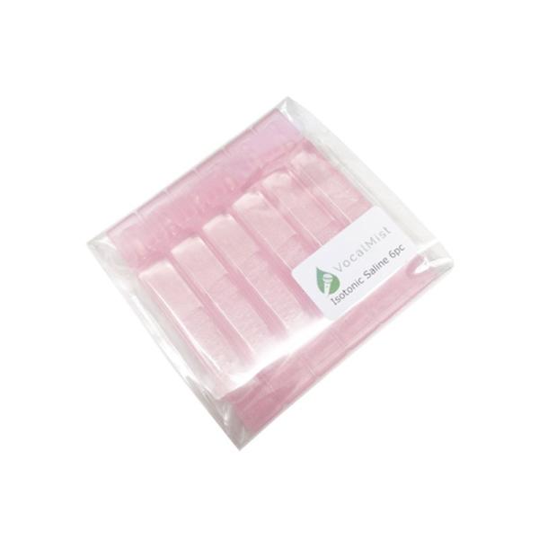 ボーカリストの喉の保湿ケアを目的とした携帯型ネブライザー「Vocal Mist Nebulizer」専用の等張食塩水です。※コチラは6本セットです。※ご注文は6個単位にて承ります。個数「2」の場合は12個入りとなります。※ご使用には「Voc...