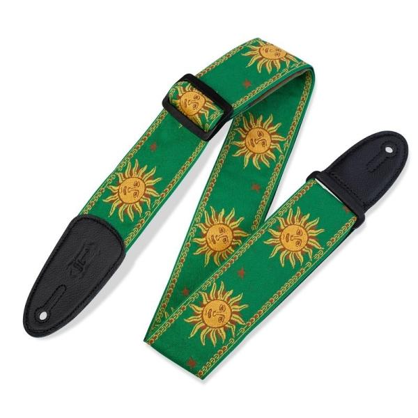 20年以上の歴史を持つカナダの老舗ストラップメーカー「LEVY'S」。ジャカード織。裏地：ガーメントレザーサイズ：幅約5.1cm長さ最長1m37cm（スライド式調整） ※画像はイメージです。イケベカテゴリ_楽器アクセサリ_ギターストラップ_...