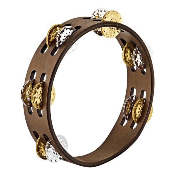 ☆MEINL/タンバリン☆8インチとコンパクトなサイズながら優れたサウンドを追求したタンバリン。軽く、素早い、フルサウンドのコンパクトタンバリンです。こちらはハンマード加工を施したニッケルメッキスティール＆ブラス・ジングルのモデル。スティー...