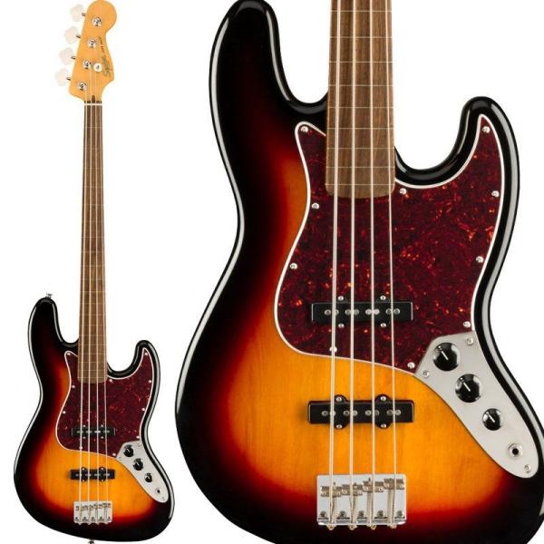 誕生から10周年を迎えて登場したClassic Vibe ‘60s Jazz Bassのフレットレスモデル。優れたプレイアビリティに、二重設計のアルニコシングルコイルピックアップを搭載。用途が広く、ダイナミックなトーンを備えています。滑らか...