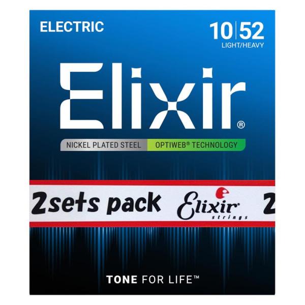 Electric Nickel Plated Steel with OPTIWEB Coatingエリクサーストリングスの新製品「OPTIWEB」コーティングギター弦は、エレキギターのプレイヤー達が愛する伝統的なエレキギター弦が持つ、クリス...