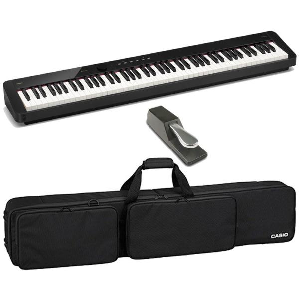 ■セット内容・CASIO PX-S5000（電子ピアノ本体他、通常付属品同梱）・背負える純正ソフトケース  CASIO SC-800P・汎用ダンパーペダル-----★スリムボディに高品位なピアノ性能を凝縮。スマートハイブリッドハンマーアクシ...