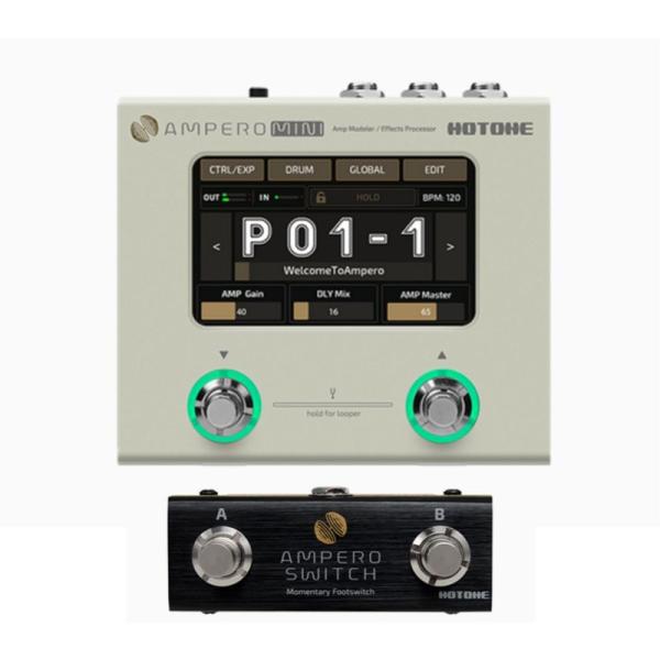 Ampero Miniにオプションスイッチ「Ampero SW」をバンドル！機動力とパワーを備えた即戦力の超小型ストンプボックスAmperoシリーズのDNAを継承した、妥協のないマルチコンパクト「Ampero Mini」が登場Ampero ...