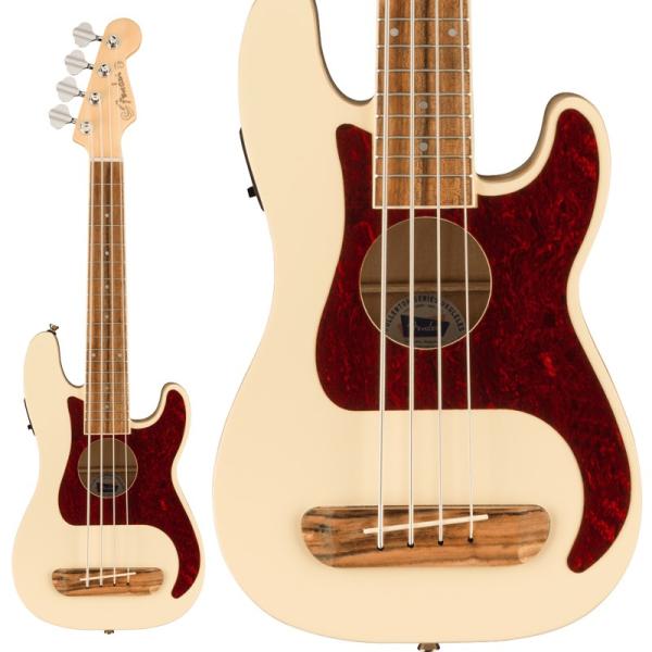 Fullerton Precision Bass(R)ウクレレは、Fenderの先駆的なエレクトリックベースデザインを、爽やかで楽しいサイズにしたものです。20.25インチのスケール長、コンパクトなサイズ、そして驚くほどの軽さで、手に取りや...