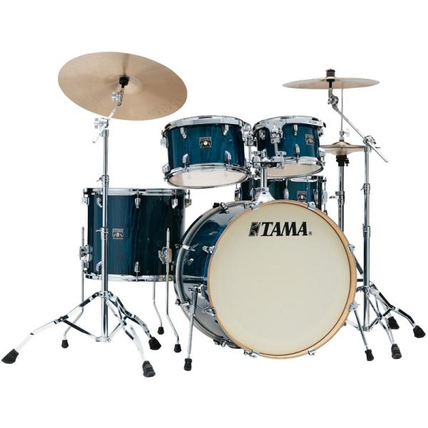 Superstar Classic Drum Kit - Exotic Finishくっきりとした木目が特徴のレースバークパイン材をアウタープライに採用した新フィニッシュ！Superstar Classic はオールメイプルシェルのドラムセ...
