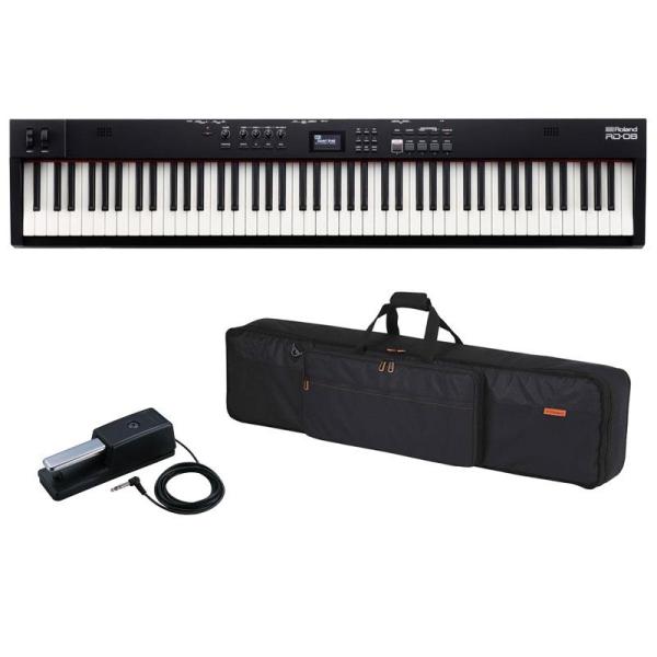 RD-08と純正アクセサリのセットをお得な価格で！※本セットには以下の商品が含まれております※・Roland RD-08・Roland DP-10(純正ダンパー・ペダル)・Roland CB-B88S(純正キャリングケース)========...