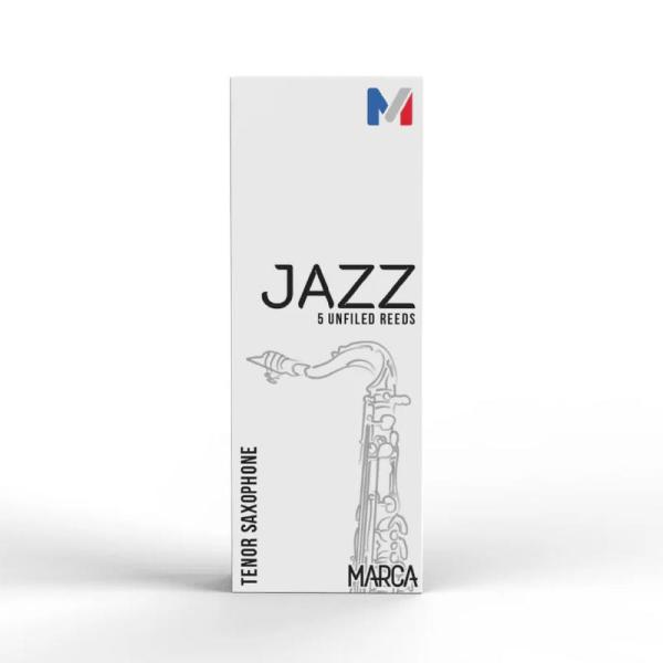// MARCA JAZZ UNFILED for Tenor Sax //「JAZZ」モデルと並びマーカの中で一番柔らかいリードです。ファイルドカットの従来品より明るめなサウンドが得られます。柔軟性の高いバランスの取れたサウンドで、他のマ...
