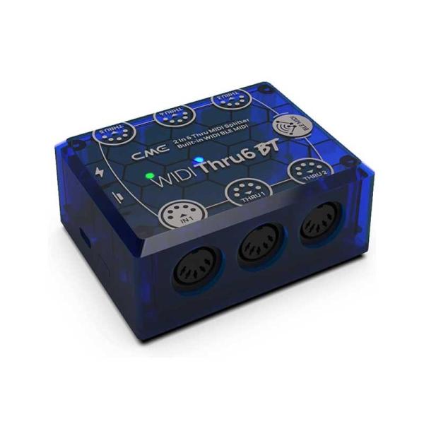有線も無線も、あらゆるMIDIデバイスをこれ1台で！Bluetooth MIDI を備えた2イン6アウト MIDI スルー/スプリット機能をもつWIDI Thru6 BT。高度なワイヤレス MIDI 機能を備えた世界初のハイブリッド MID...
