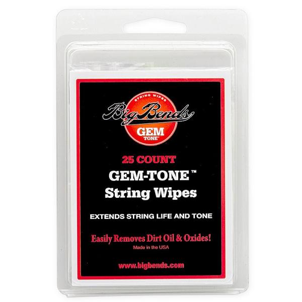 Gem-Tone String Wipesは、Guitar/Bassの弦洗浄専用ウェットペーパーです。Gem-Tone String Wipesは、ギターやベースの弦専用のウェットペーパーです。綿素材よりも滑りにくいため、より効果的に清掃が...