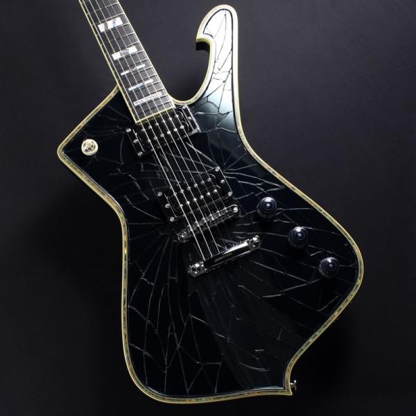 Paul Stanley Signature Limited Model made by CUSTOM SHOP JAPANBlack Cracked Mirror Top !!・まさに「割れ鏡」、Paul Stanleyモデルであることを...