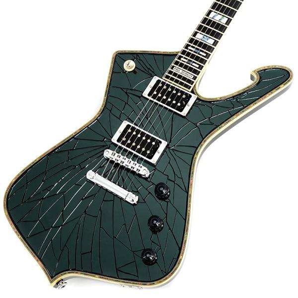 Paul Stanley Signature Limited Model made by CUSTOM SHOP JAPANBlack Cracked Mirror Top !!・まさに「割れ鏡」、Paul Stanleyモデルであることを...