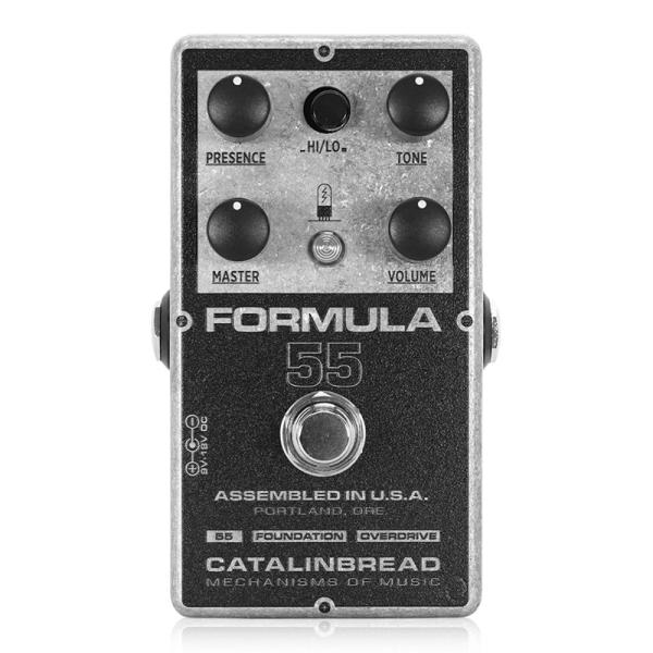 Catalinbread Formula No.55は、5E3ツイードデラックスサウンドにインスパイアされた、次世代のオーバードライブペダルです。クラシックな5E3アンプのプリアンプセクションを緻密に再現しています。オリジナルプリアンプの回...