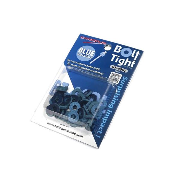 数量限定！青いボルトタイト登場【ドラムのチューニングボルトに装着する革製ワッシャー】「簡単に装着でき、思ったところでボルトがピタリと止まり、弛みにくくなる。しかもドラムの倍音をカットしてくれ、ドラムサウンドがファットになり、安価で耐久性もあ...