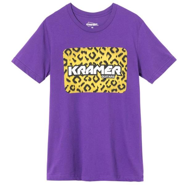 着心地の良いパープルのTシャツは、Kramerのロゴをレオパード柄で囲んだワイルドなデザインです。綿100%ユニセックスサイズスタンダードフィットイケベカテゴリ_楽器アクセサリ_アパレル_Tシャツ_Gibson_新品SW_Gibson_新品...
