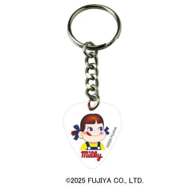 【PEKO × Live Line】ペコちゃん×ライブラインによるコラボレーション商品第３弾が登場しました！3D透過効果で人気のRickRock ピックによる、ミルキーペコをデザインしたユニークなキーチェーンが登場です。独特の透明感でギグバ...