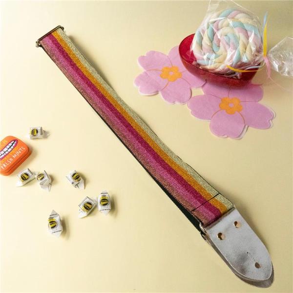 ■デザイン「ロングタイプは選べるデザインが少なくて。。」tsundrum_chanはそんなあなたの味方です！低めで弾きたいベーシストさんの為の、かわいいロングストラップ、ここにあり。多様性の象徴ともいえるレインボーモチーフ。だったらレインボ...