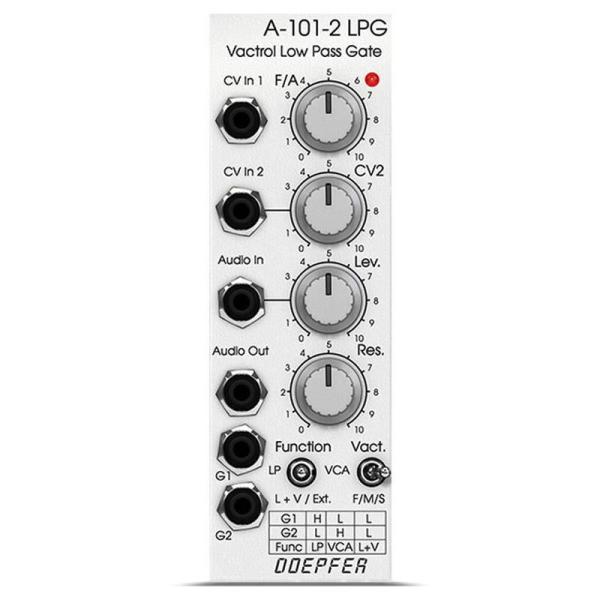 オーガニック、バター、温かい、ウッディ、ゴム、音楽的、ナチュラル、アコースティック！★本製品を使用するにはModularが必要です。モジュラー・シンセ・パッチにリアルでオーガニックなレスポンスとテクスチャーを加えることのできるロー・パス・ゲ...