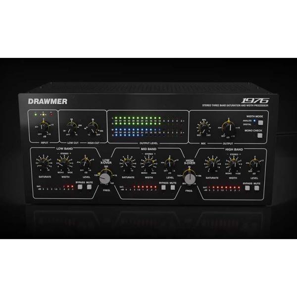 3バンドのサチュレーションでサウンドに暖かさ、パンチを！Drawmer 1976 スリー バンド サチュレーターは、3 バンドのサチュレーションとステレオ幅で、パーカッション、ベース、シンセ、ボーカル、フル ミックスの周波数領域をターゲット...