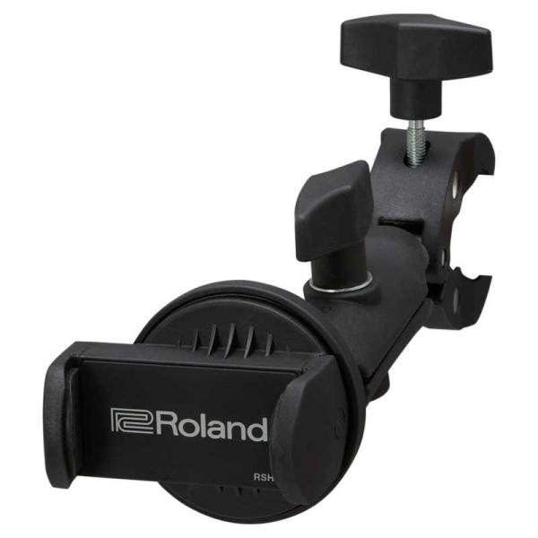 V-Drumsのラック・スタンドへの取り付けに最適なスマートフォン・ホルダー自宅でのドラム練習の際、練習ツールや動画視聴、楽曲再生などで、多くの人がスマートフォンを使っています。『RSH-10』は、そんなスマートフォンを使いながらのドラム演...