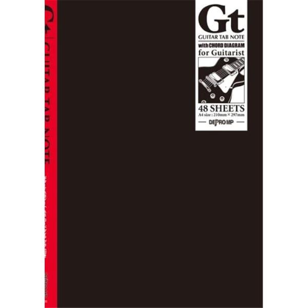 A4サイズのギターTAB譜ノート。各ページの上段にコードダイアグラムのメモがついています。イケベカテゴリ_楽器アクセサリ_書籍・メディア_エレキギター_デプロMP_新品SW_デプロMP_新品書籍 スコア ギター登録日:2025/11/09