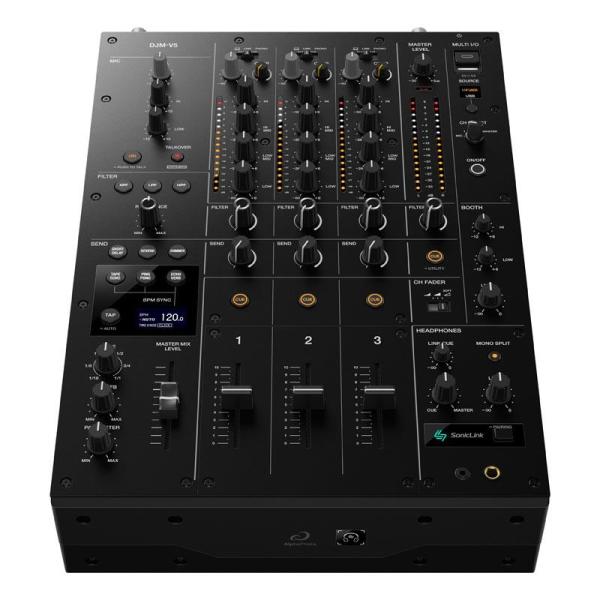 ★次世代3ch DJミキサー★DJM-V5はDJM-V10の設計思想を受け継ぎ、よりコンパクトな筐体に凝縮した3ch構成のDJミキサーです。スペースの限られたDJブースでも、妥協のないクリエイティブなミックスを可能にします。DJM-V10よ...