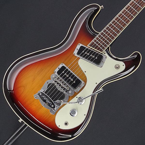 老舗の国内ブランド、ARIA。人気の衰えることのないThe Venturesモデルの入荷！こちらはサンバースト・カラーのVM-2001。美しく立体的なカーブドトップのアルダーボディ、メイプルネックとローズウッド指板を採用。搭載されたオリジナ...