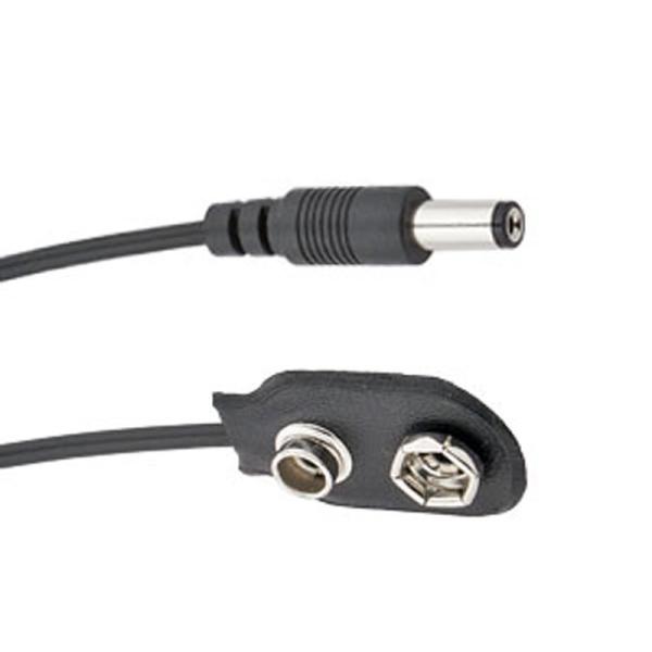 バッテリースナップ (ストレートプラグ) - 45.7cmPedal Power側が2.1mmストレートプラグ、エフェクター側が9V電池対応のバッテリースナップのケーブルです。このケーブルはパワーサプライ用DCケーブルです。必ずパワーサプラ...