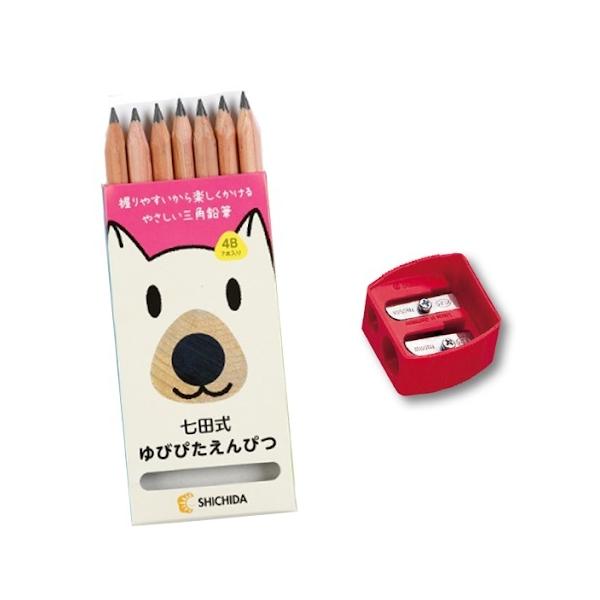 握りやすくて芯が折れにくい三角鉛筆で指にぴったりフィット！芯も太く折れにくくなっています。初めて鉛筆を使うお子さまにおすすめです。