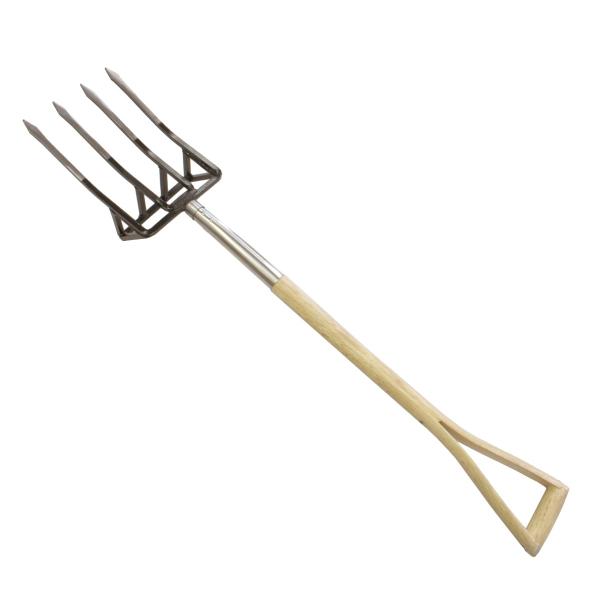 全長：約1140mm爪部先幅：約195mm　爪部長さ：約300mm　爪数：4本重量：約2.86kg材質：頭部/鉄、柄部/天然木