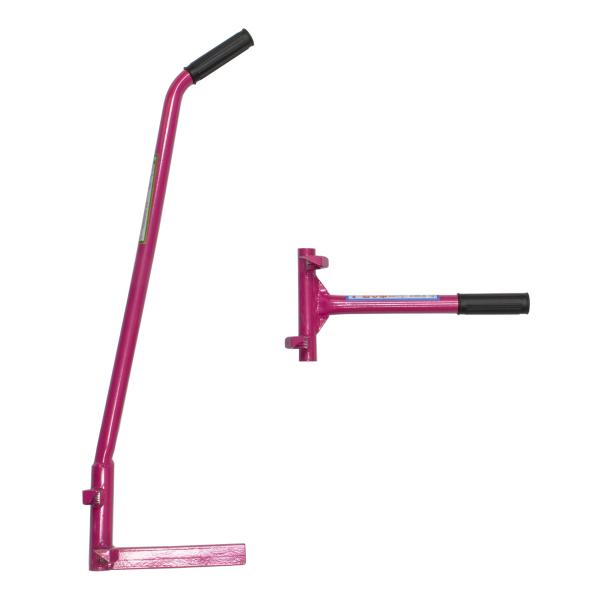 園芸用支柱・パイプを挿す道具と抜く補助器具です。パイプさすぞーとパイプぬくぞーの2種セットとなります。パイプさすぞーはφ19mm〜φ25mmのパイプにお使いいただけます。パイプぬくぞーはφ19mm〜φ32mmのパイプにお使いいただけます。