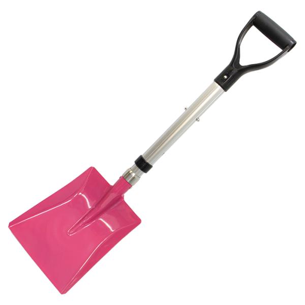 軽量で使いやすいアルミ製の柄と、強度のあるスチール製の頭を組み合わせた伸縮2段式の車載スコップです。全長:790mm・900mmスコップ先幅:220mm重量:1280g