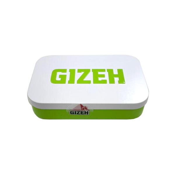 GIZEH ギゼ缶 シングルペーパー 50枚入り 4個セット グリーン缶手巻きタバコ用ペーパーシングルペーパー 50枚入りが４個のセットGIZEHのギゼ缶シングルペーパーは、50枚入りの4個セットで、オリジナルの缶に入っています。グリーンの...