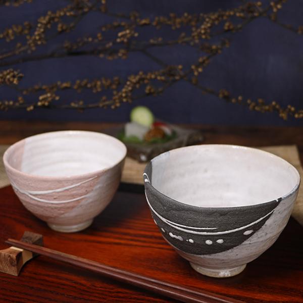 贈り物にもピッタリなおしゃれな信楽焼の夫婦茶碗！結婚祝や新築祝にも大人気。毎日使いたくなるこだわりの1点になること間違いなし！信楽焼 飯碗 茶碗 お茶碗 夫婦茶碗 ペアセット 陶器 おしゃれ ごはん茶碗 和風 可愛い お洒落 和食器 日本製...