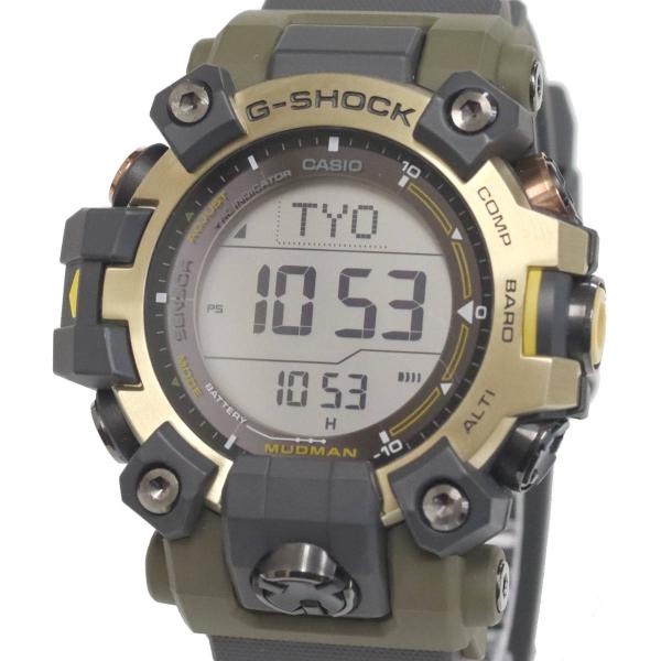 カシオのメンズウォッチ、G-SHOCK MUDMAN EARTHWATCHコラボ(GW-9501KJ-8JR)の中古品です。絶滅が危惧されているシマフクロウをモチーフとしたデザインです。使用感が少なく、目立った傷はありません。箱にわずかに傷...