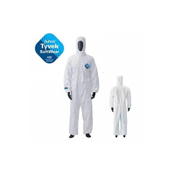 連続極細長繊維から作られているので、細かい粒子に対して優れたバリア性を発揮します。フード付きで頭部も防護します。マスクにも沿いやすい伸縮性のある開口部(顔面)です。袖口および足首は、ゴムを入れて密着性を高めています。●サイズ：Mサイズ(適応...