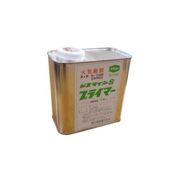 ジスライン専用プライマー。路面を活性化させ、接着力を強くします。※「第4類第1石油類2接着剤」のため、航空便での輸送地域・沖縄県及び離島の場合、10日程度配達日数がかかります。●容量：1L●目安：ジスラインSプライマー使用量　0.27L/平米