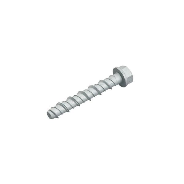 施工後の取り外しが可能。コンクリートにねじを切り、確実に定着。取付物の上から施工が可能。インパクトドライバの標準施工で、短時間で多量施工が可能。六価クロムを含まないジオメット処理。●アンカー外径：12.0mm●首下長さ：100mm●ねじ部長...