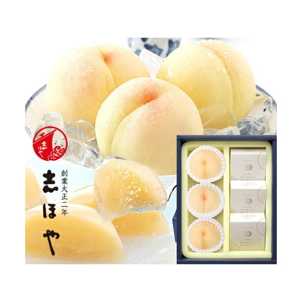 商品内容：清水白桃Lサイズ特級（1玉約270〜285g前後）・清水白桃の半割り果実ゼリー：各3個入賞味期限：繊細なため、涼しいところに保管していただき、熟れた順番にお早めにお召し上がりください。≪桃はお届け日のご指定を承れません≫天候や生育...
