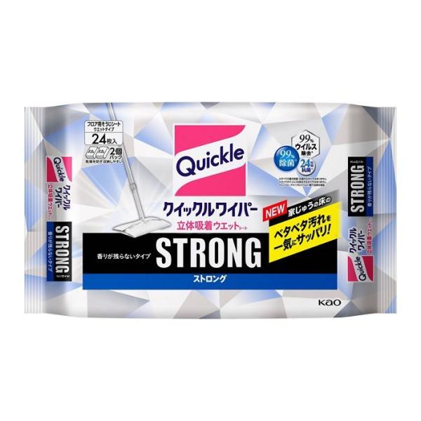 家じゅうの床のベタベタ汚れをゴシゴシしないでふき取れる強力タイプの床用ウエットシート。汚れをすっきり落とす洗浄液採用でフロア用クイックル史上最強のふき取り力＊。ホコリ・髪の毛はもちろん、足裏汚れや油汚れをスッキリふき取ります。キッチンやダイ...