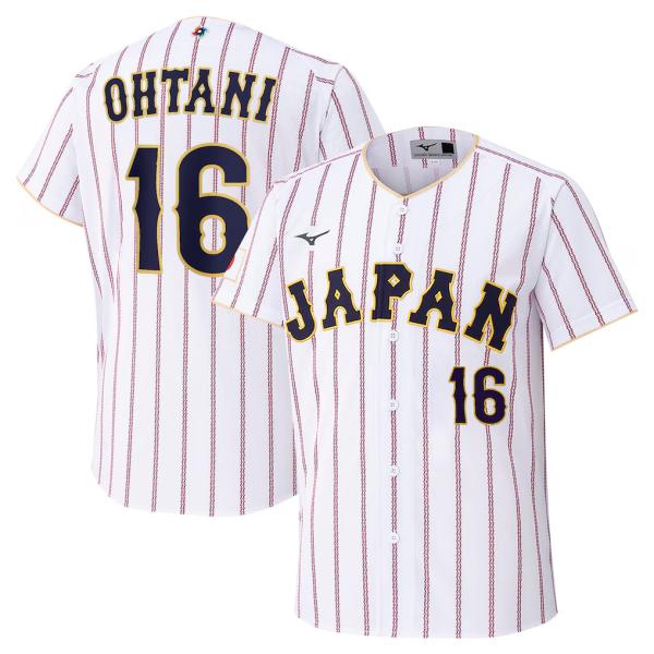【WBC2026 #16 大谷翔平 ホーム】MIZUNO ミズノ World Baseball Classic 2026 日本代表 レプリカユニフォーム ホーム 新品未使用新品タグ付き（画像4枚目参照 ※画像はLサイズのもの）選手：#16 ...