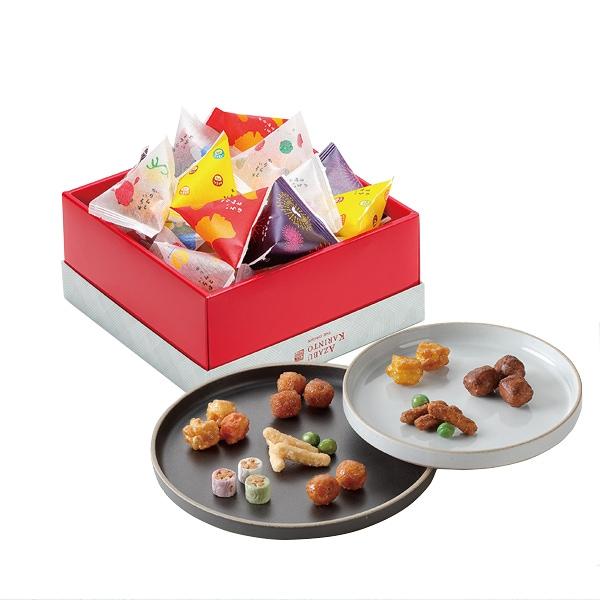 *ご注文のタイミングによっては、お取り寄せになる場合がございます。その際は入荷日をメッセージにてお伝えいたします。内容量 8種×各3袋《 各袋の内容 》・黒糖丸かりんと／カレーかりんと／カプチーノかりんと／リンゴ丸かりんと／三色あられかりん...