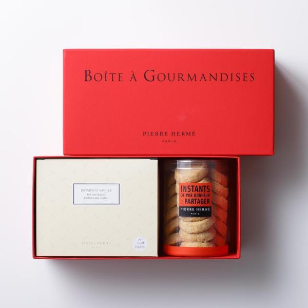 "「サブレ アンフィニマン ヴァニーユ」とティーバッグ紅茶BOX「テ アンフィニマン ヴァニーユ」の2点をギフトボックスに詰め合せました。「サブレ アンフィニマン ヴァニーユ」は香り高いバニラをたっぷりと使用した、風味豊かなサブレ。バニラの...