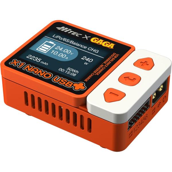 X1 NANO USB +［ GAGA Ver. ］と［ Hitec Ver. ］の2種類のカラーで登場！DCは240W、PDは126Wに出力アップ！新機能「リバース充電」で多用途対応！電力の無駄ゼロへ。100Wリバース充電搭載。●コンパク...