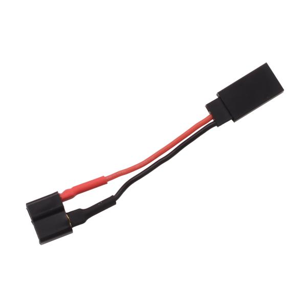 充電用の変換コネクターです。ディーンズ(メス)をフタバRXに変換します。