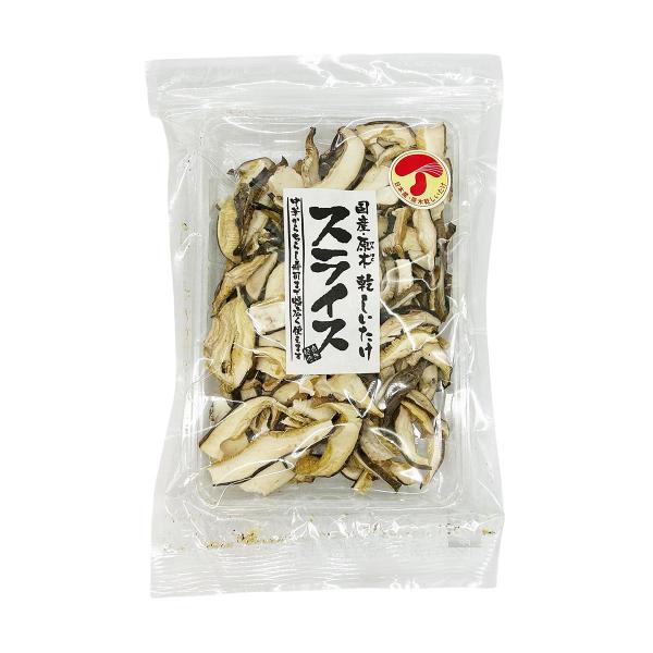 ■商品情報名称：乾しいたけ（スライス）生産国：日本内容量：35g原材料：しいたけ（原木）・栄養成分表示（100g中）：エネルギー 182kcal、たんぱく質 19.3g、脂質 3.7g、炭水化物 63.4g、食塩相当量 0.02g・保存方法...