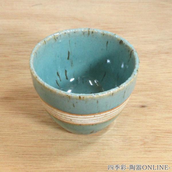 サイズ：W6×H4.5cm材質:土物製造国：美濃焼（日本製）電子レンジ食洗器可※寸法・色柄等は焼き物のため多少違いが出る場合があります。ぐい呑み 均窯 土物 陶器 日本酒 おしゃれ 業務用 美濃焼