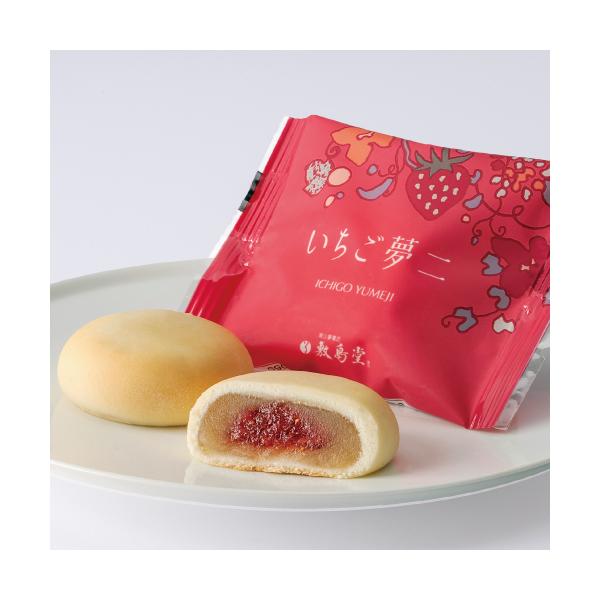 銘菓「夢二」が誕生して50年を超えました。さらに美味しくなって生まれ変わりました。自然の恵みをたっぷりと受けて育った苺を特別な製法でコンフィチュールにして、口どけの良い白あんとしっとりふっくらした 生地で包んだ三層の洋風和菓子です。 苺のコ...